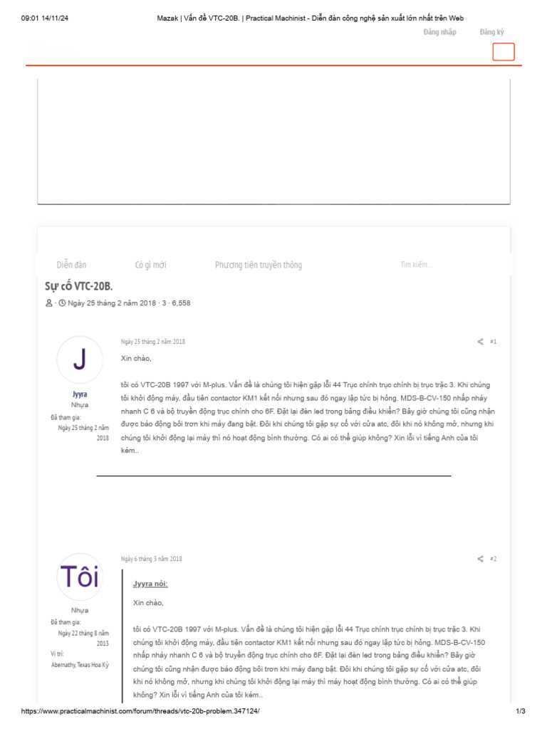 Mazak - Vấn đề VTC-20B. | PDF