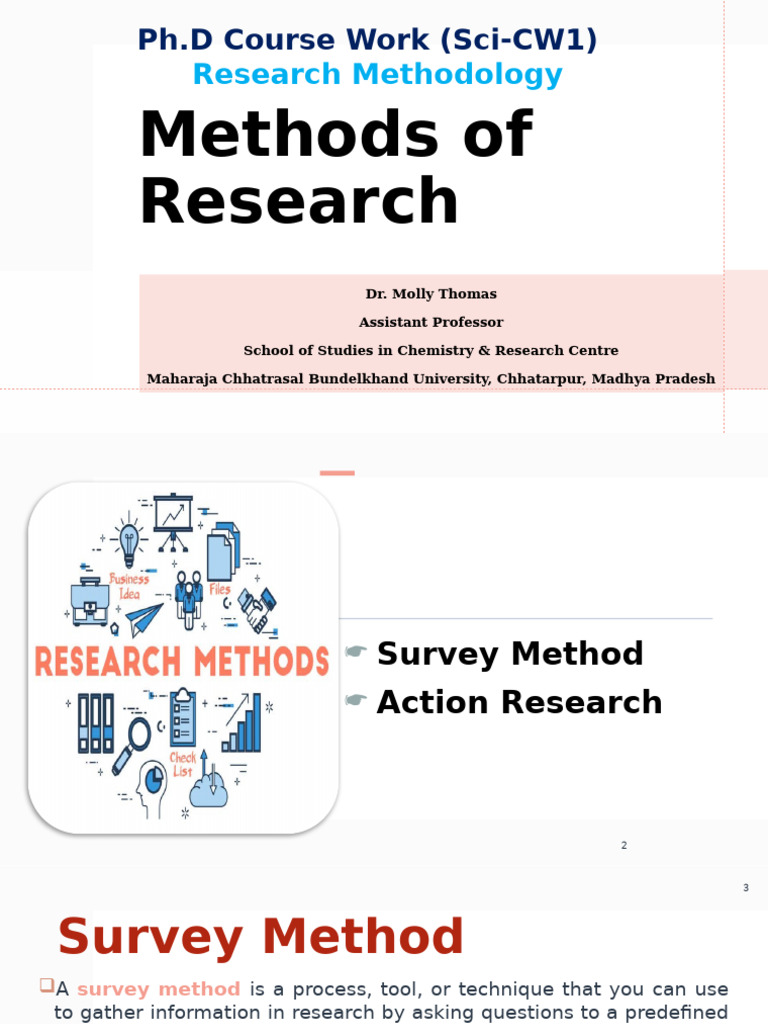 Survey and Action Research Methods | PDF | Survey Methodology ...