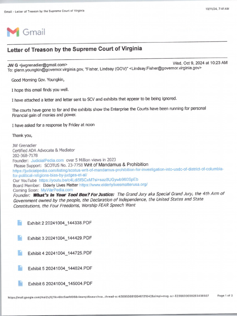Gov Email Email Notice of Complaint | PDF | Public Law | Judiciaries