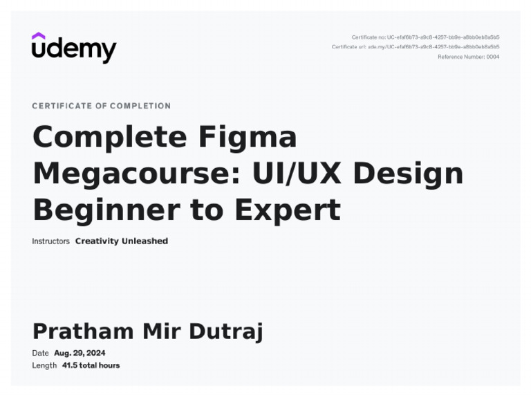Final Udemy Certificate | PDF