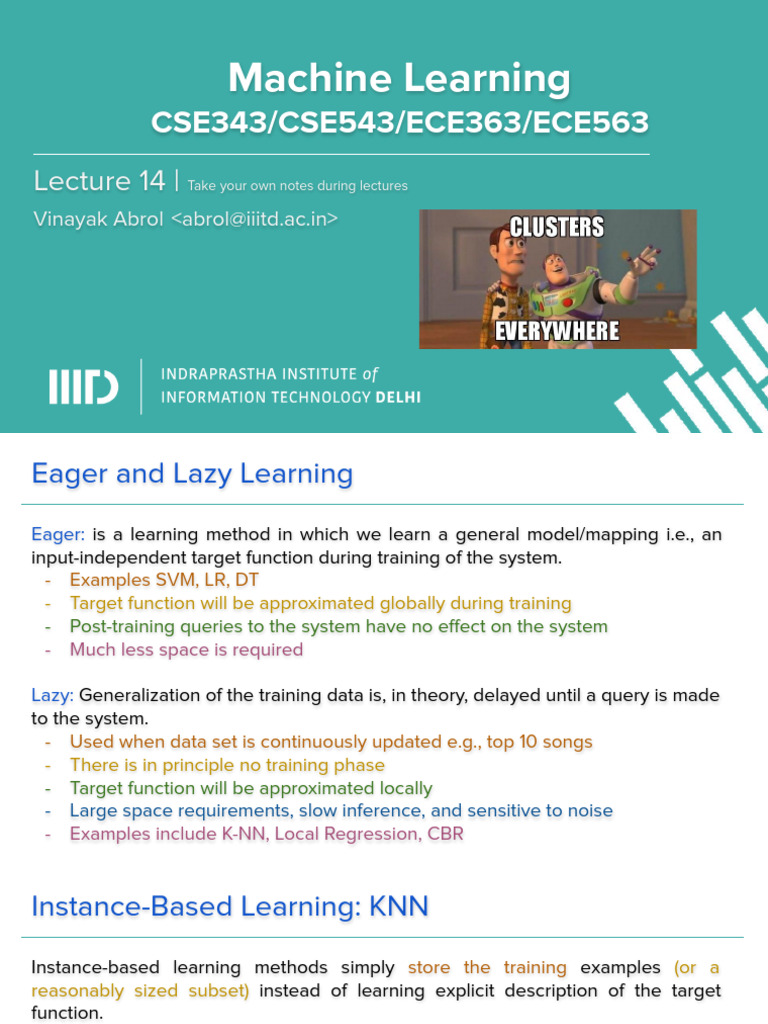 ML_lecture14 | PDF | Cluster Analysis | Statistical Theory