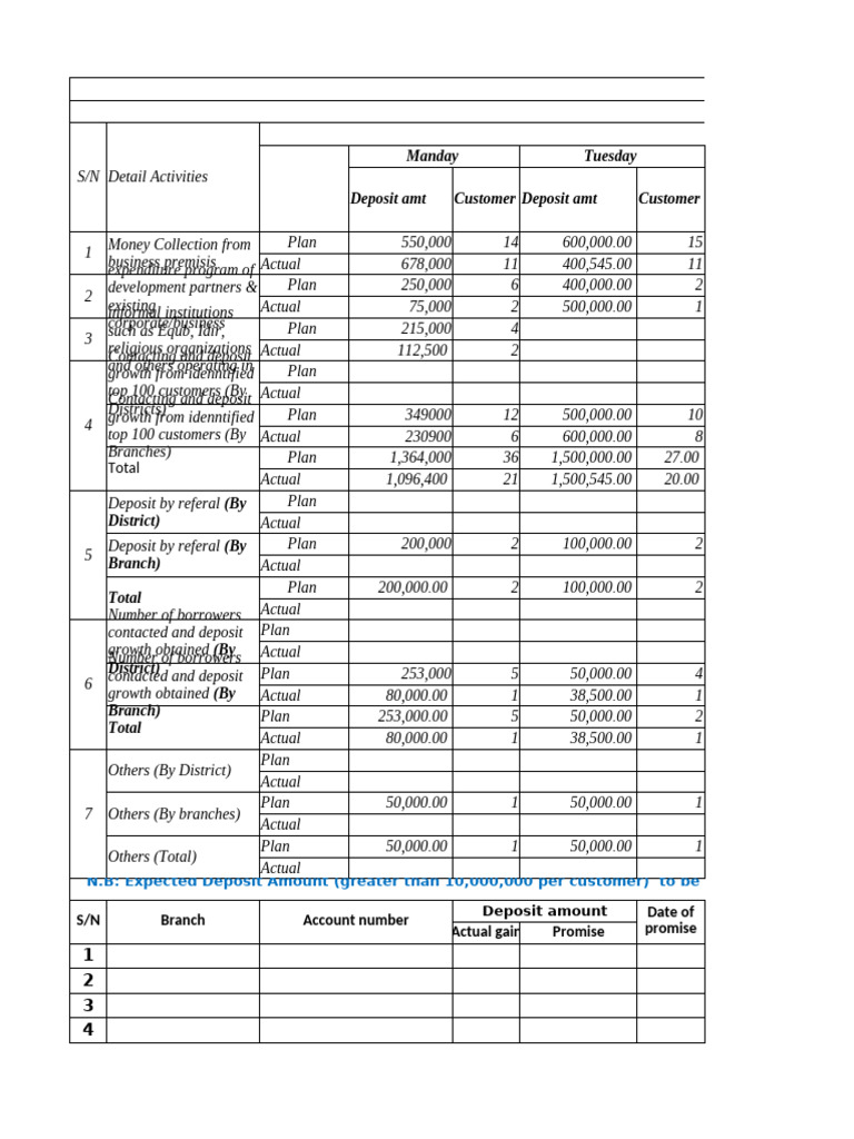 Daily Campaign Reporting Format (Thur) | PDF