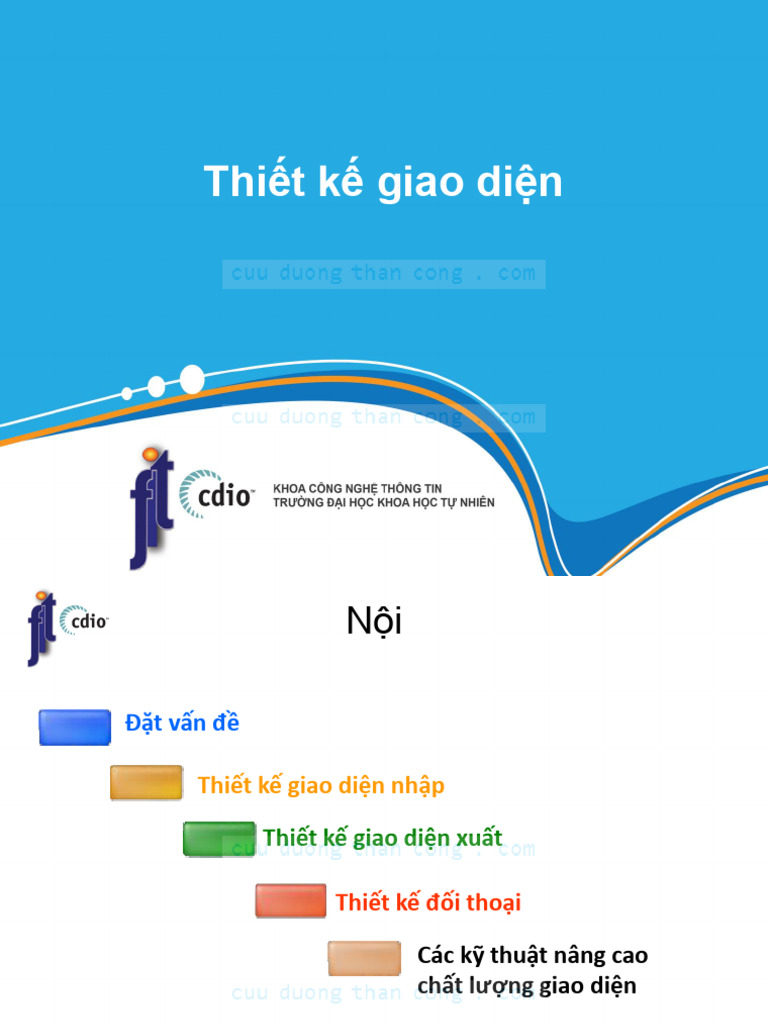 Phan-Tich-Va-Thiet-Ke-Phan-Mem - Ch7.thiet-Ke-Giao-Dien - (Cuuduongthancong - Com) | PDF