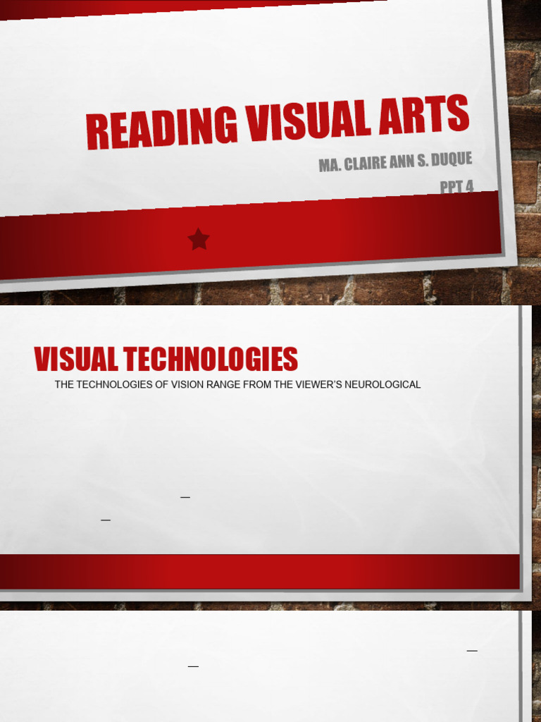 Ppt 4 Reading Visual Arts | PDF | Jacques Lacan | Cultural Studies