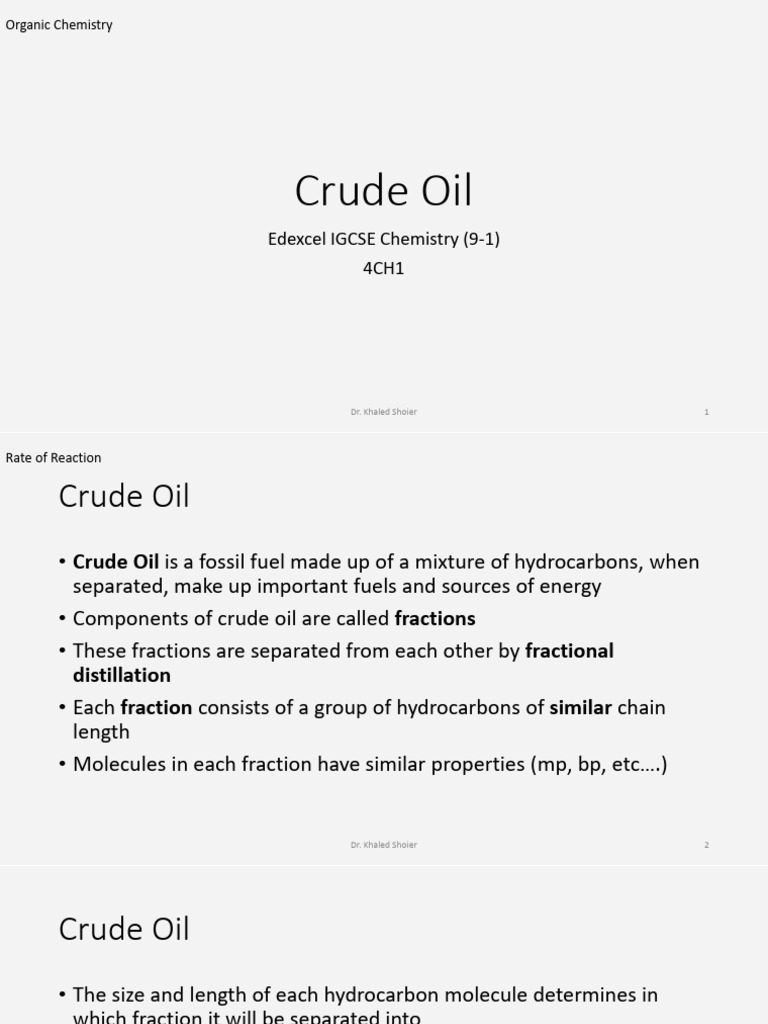 Crude Oil | PDF | Cracking (Chemistry) | Combustion
