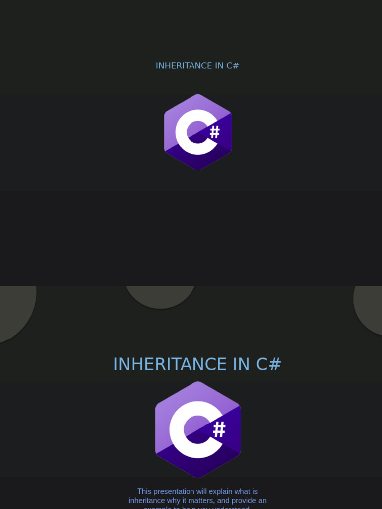 Inheritance C# | PDF