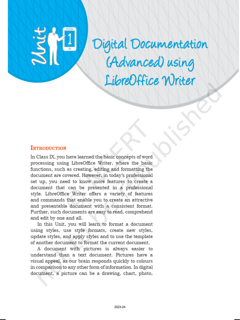 NCERT Class 10 Unit 1 Digital Documentation (Advanced) Using LibeOffice ...