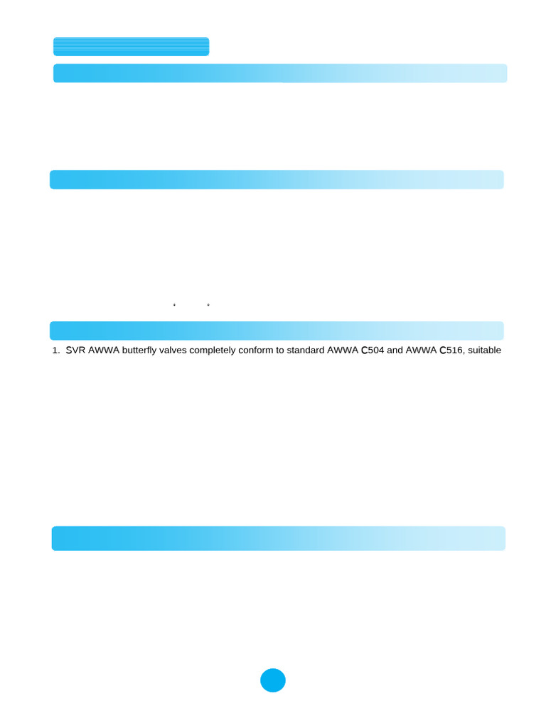 AWWA C504 Butterfly Valves Overview | PDF | Valve | Materials