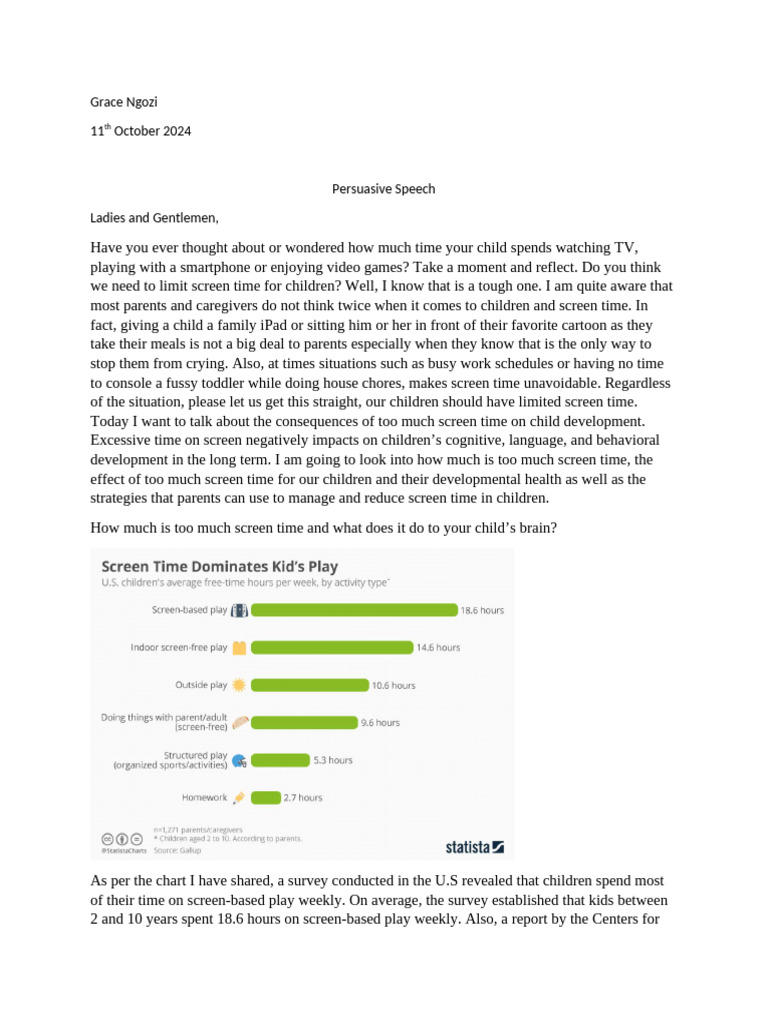 Touchstone 5 Persuasive Speech | PDF | Psychology | Behavioural Sciences