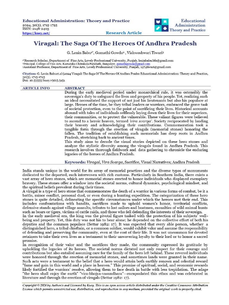 View of Viragal - The Saga of The Heroes of Andhra Pradesh | PDF