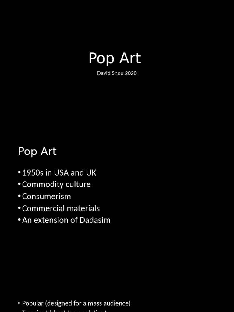 Pop Art slides | PDF