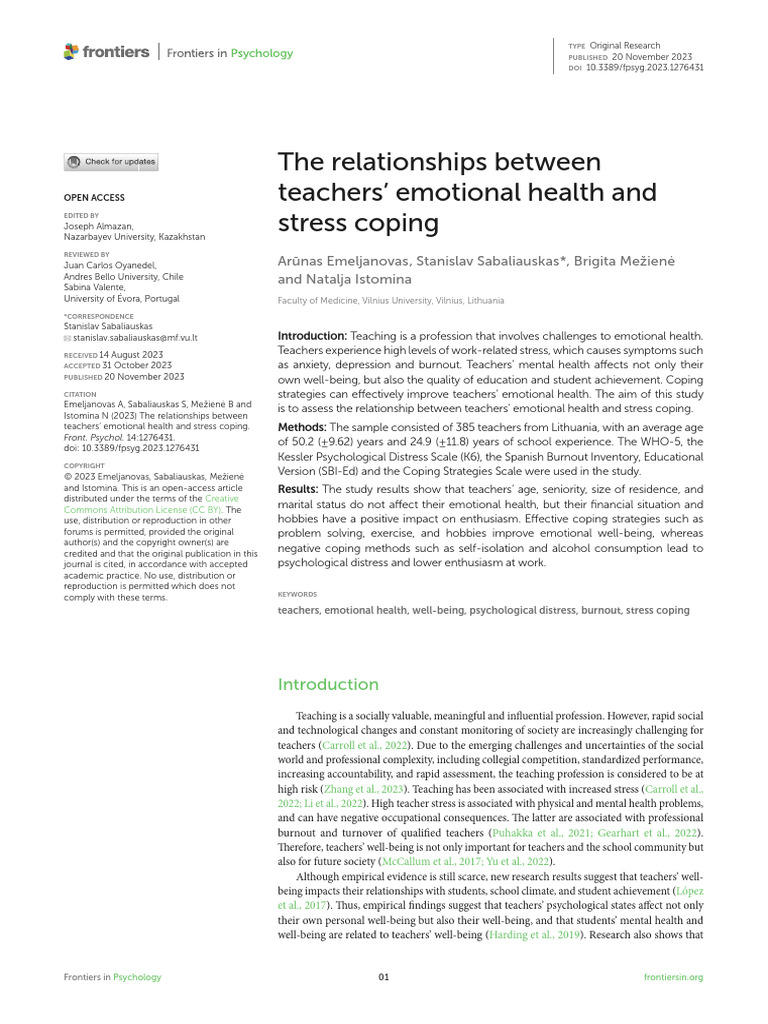 Psych Distress and Burnout | PDF | Occupational Burnout | Well Being