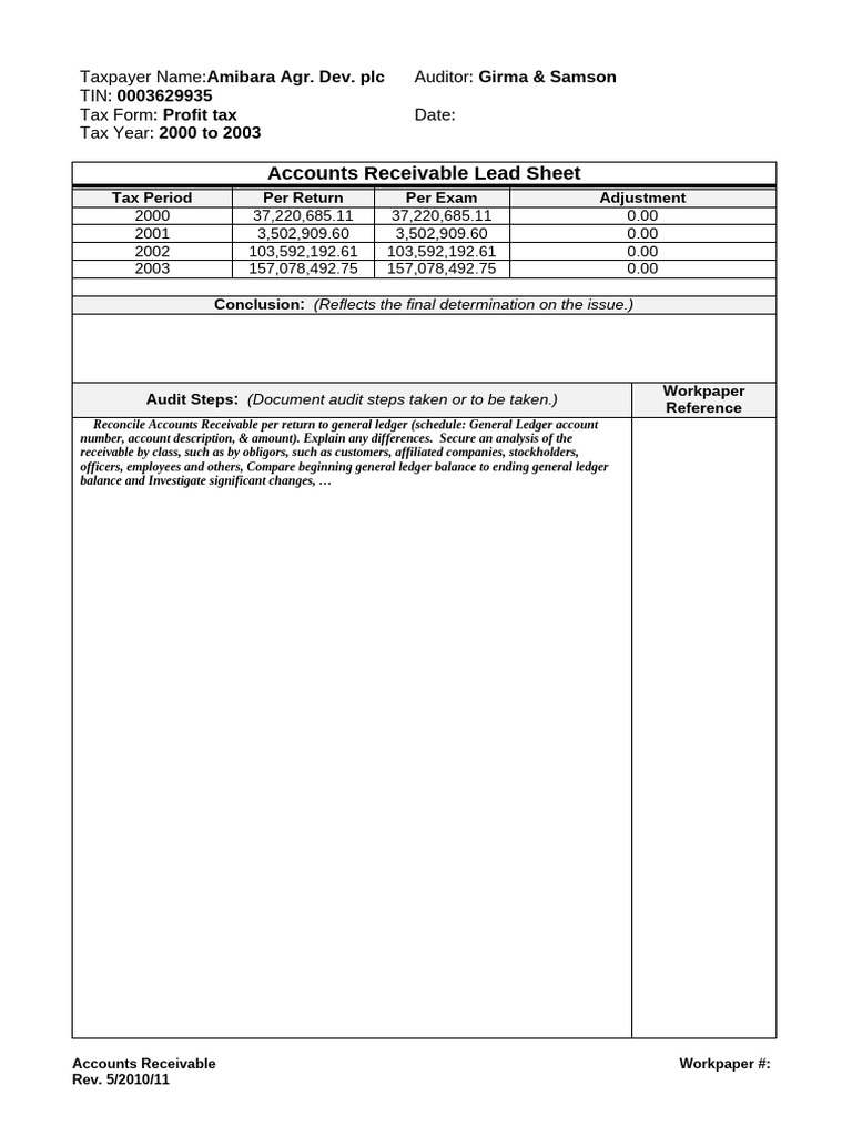 Accounts Receivable | PDF