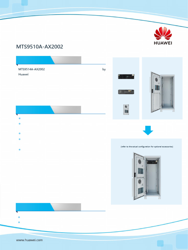 5G Power Cabinet MTS9510A-AX2002 | PDF | Air Conditioning | Electrical ...