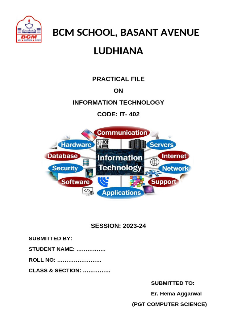 X IT Practicals File 2024 | PDF | Button (Computing) | Cursor (User Interface)