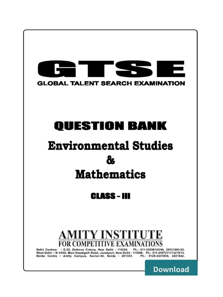 GTSE EVS Sample Paper 2 | PDF