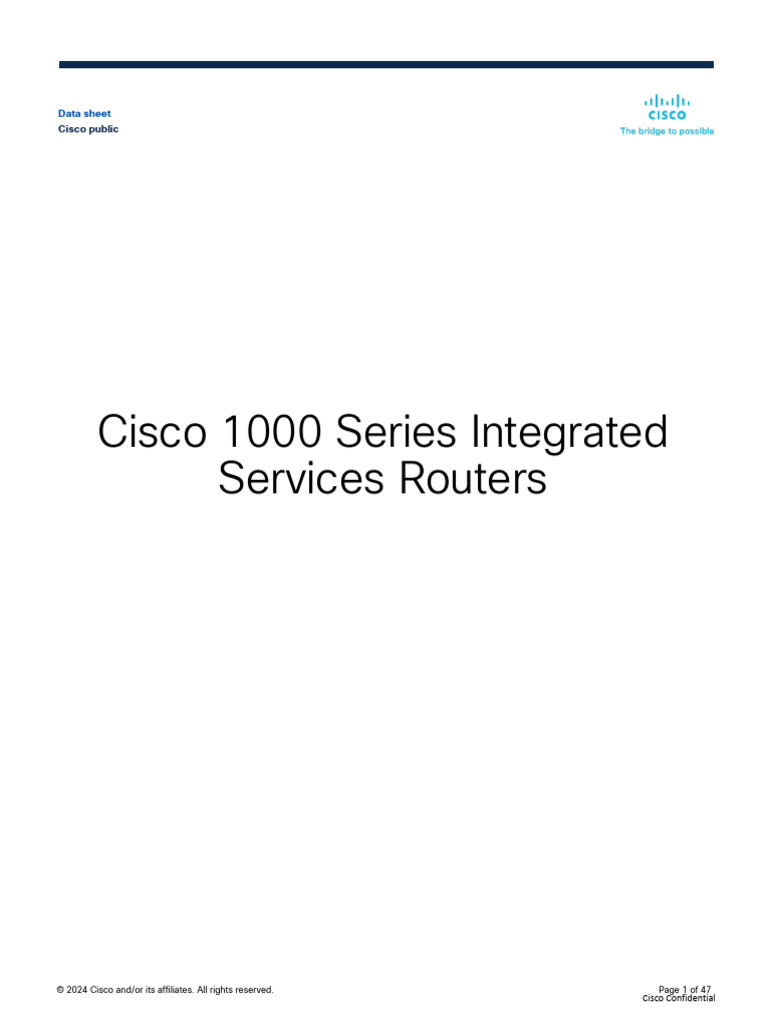cisco-isr1k | PDF | Computer Network | Router (Computing)