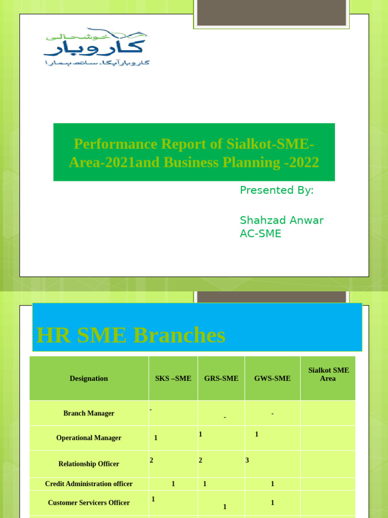 SME Presentation | PDF | Banks | Insurance