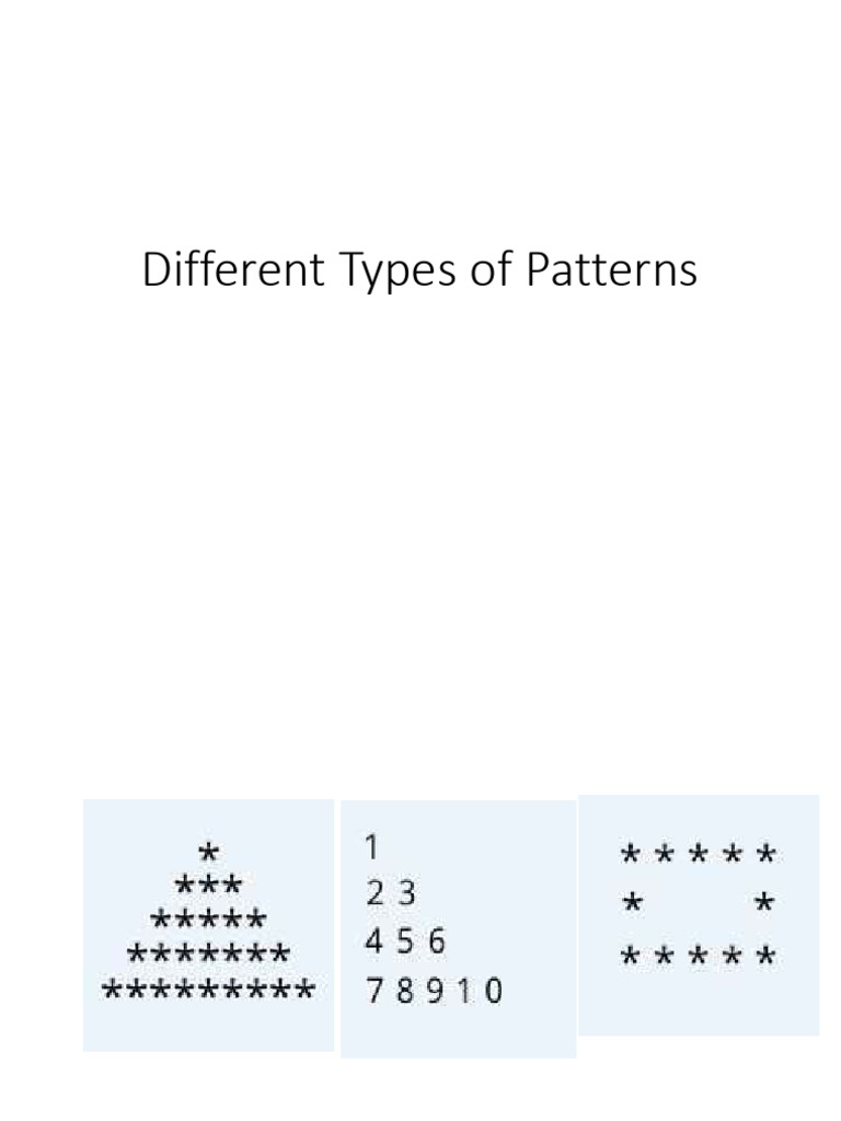 L11-L13 Different Types of Patterns | PDF