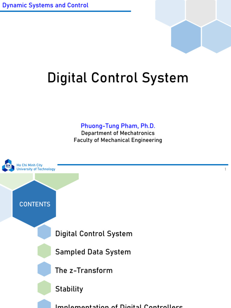 PDF - Chương 7 - Digital Control System | PDF | Sampling (Signal Processing) | Control Theory