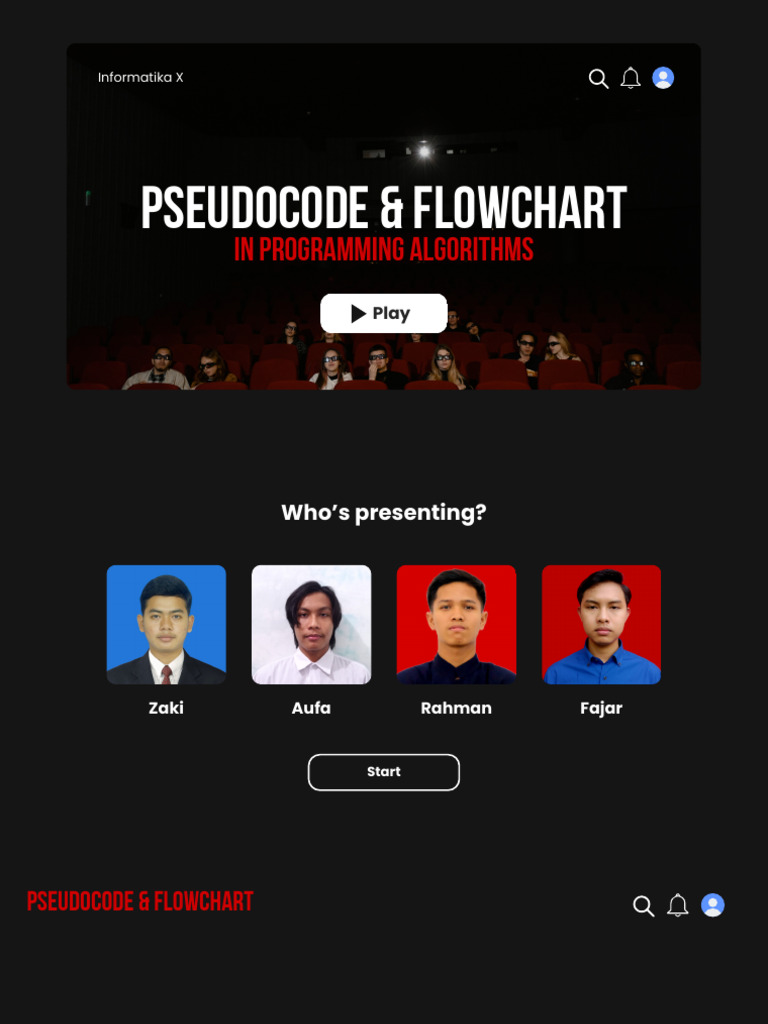 Flowchart Dan Pseudocode | PDF