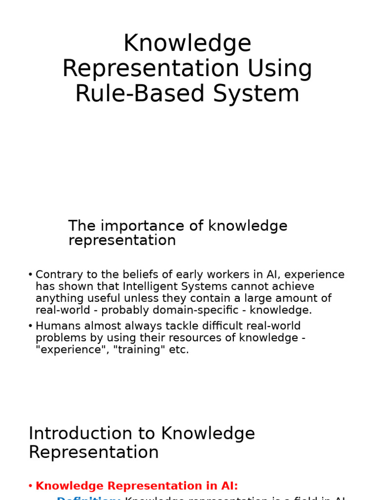11 Knowledge Representation 22-08-2024 | PDF | Knowledge Representation And Reasoning | Knowledge