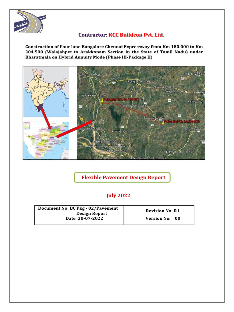 Pavement Design Report - Pkg-2 - BCE - R1 22.9.2022 | PDF | Road ...