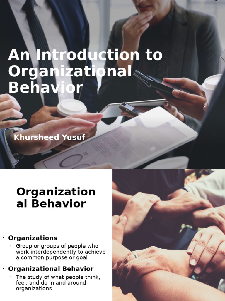 1. Introduction to OB Pptx | PDF | Interpersonal Communication | Behavior