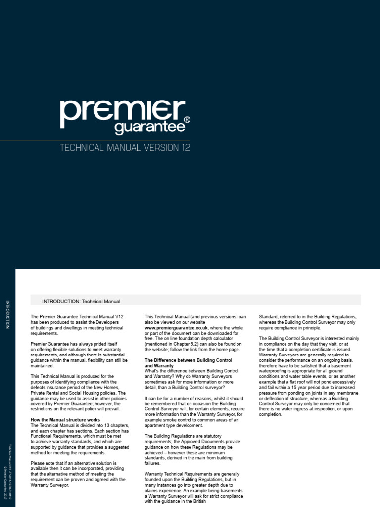 Premier Guarantee - PG Technical Manual v12 Inner Pages (DIGITAL) | PDF ...