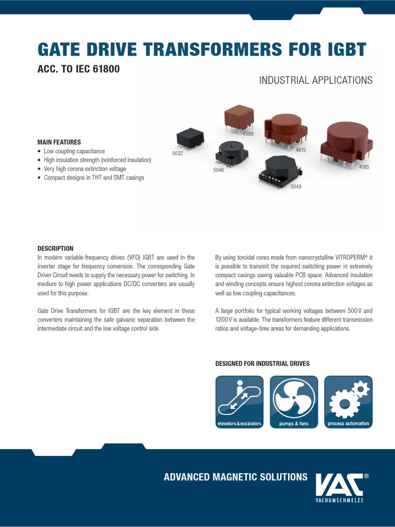 GDT for IGBT IEC 61800 (PI-IA_4) | PDF | Transformer | Electrical ...