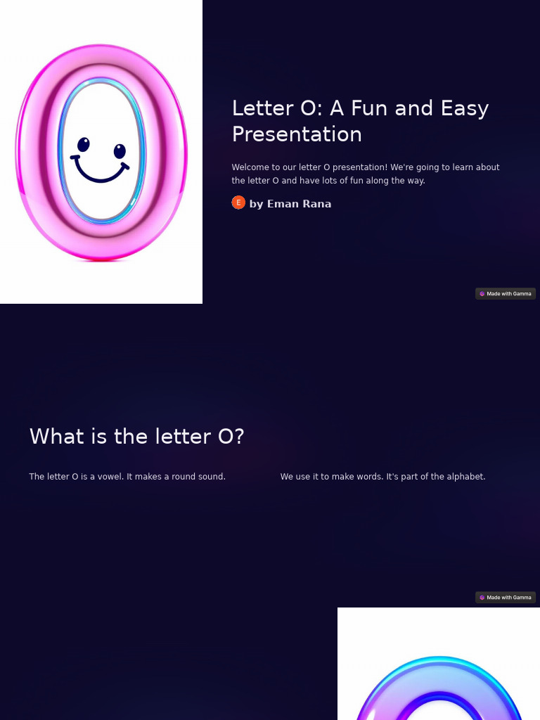 Letter O A Fun and Easy Presentation | PDF