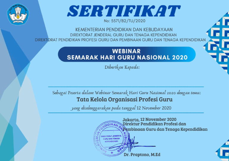 sertifikat webinar | PDF