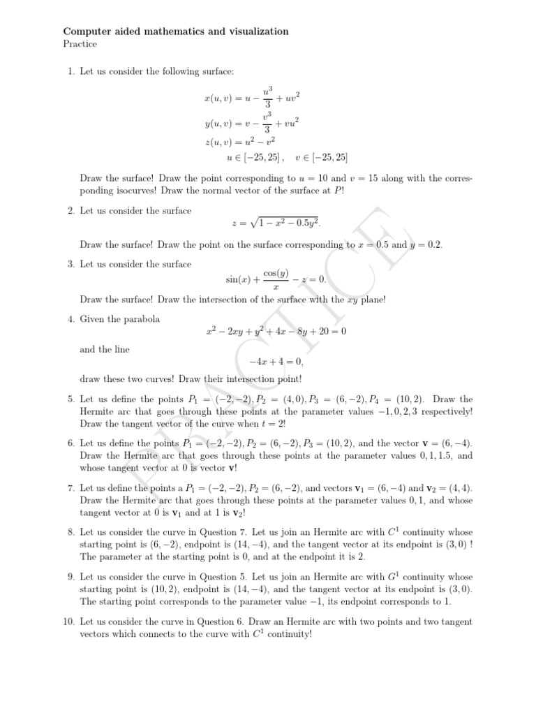 PracticeTest | PDF | Manifold | Differential Geometry