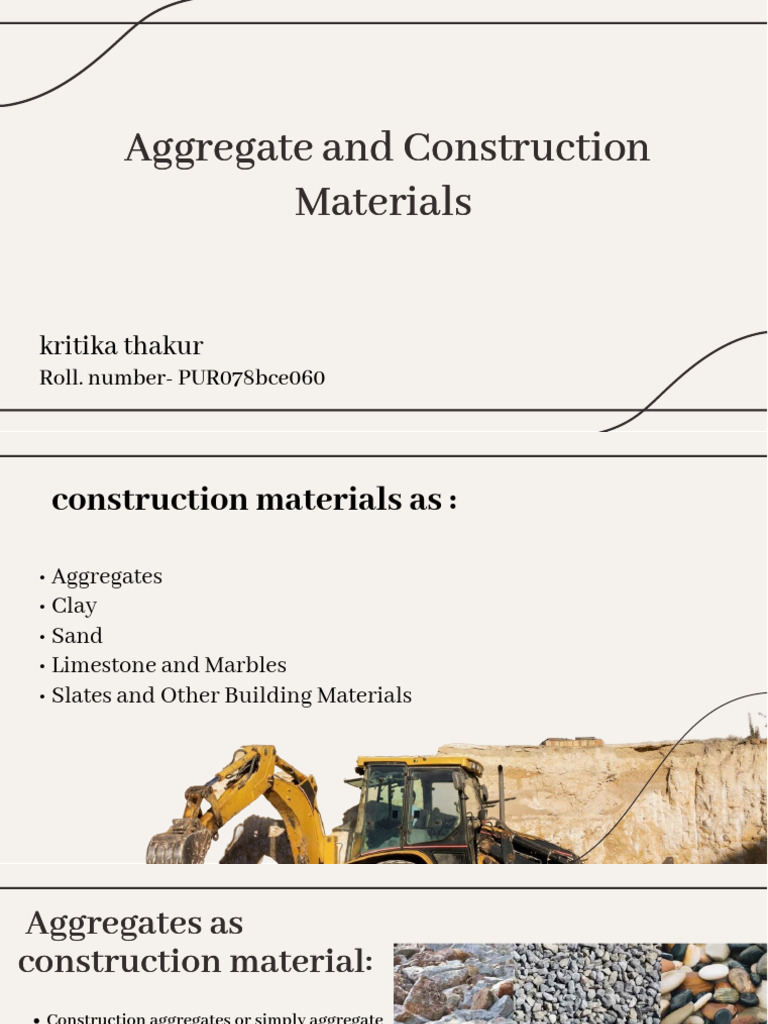 Aggregate and Construction Material | PDF | Rock (Geology) | Building ...