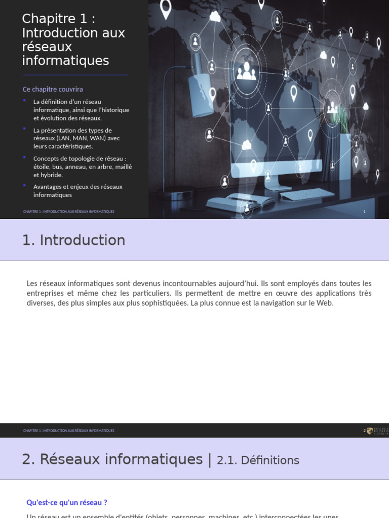 Chapitre 1 | PDF | l'Internet | Réseau informatique