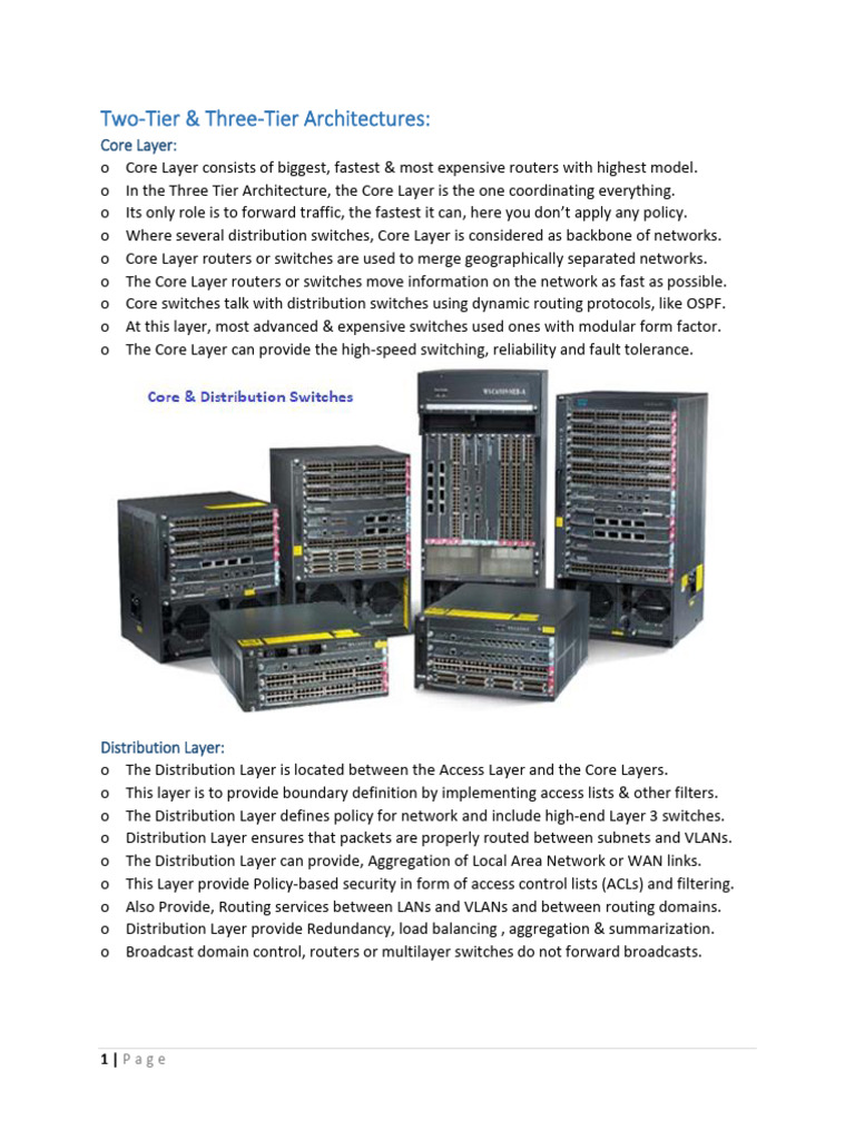 Three-Tier Architectures | PDF | Computer Network | Network Switch