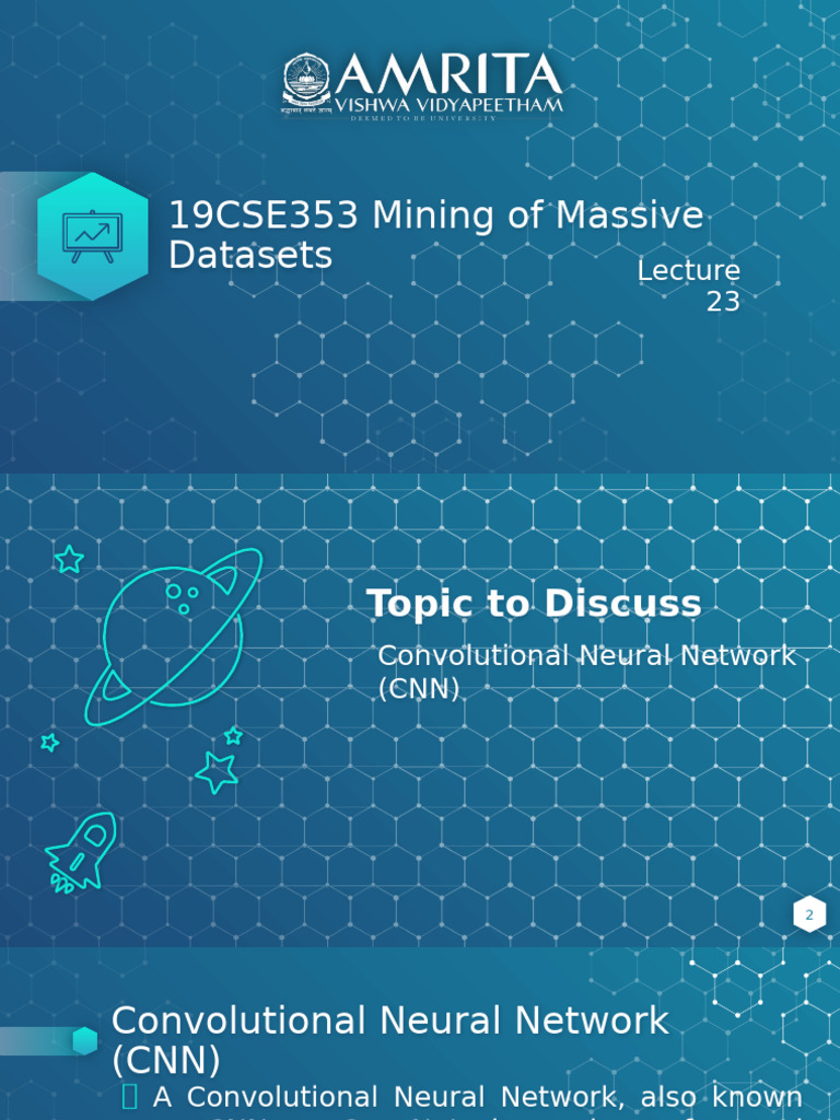 19CSE353-L23 | PDF | Artificial Neural Network | Cognitive Science
