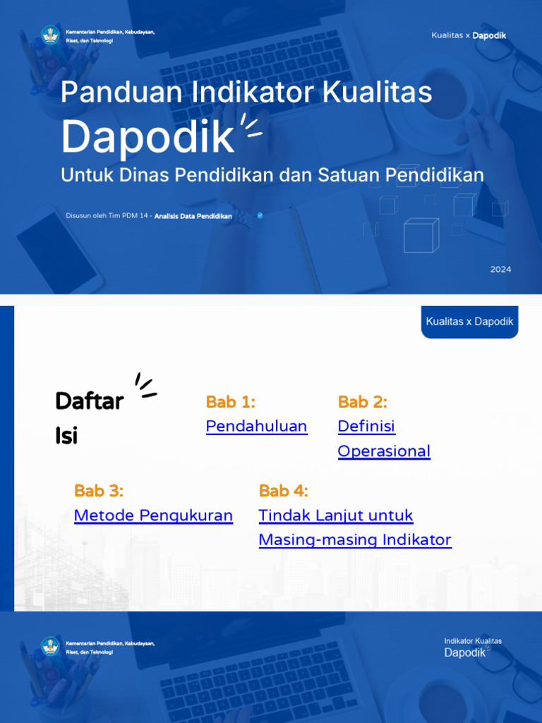 Panduan Indikator Kualitas Dapodik Untuk Dinas Pendidikan Dan Satuan Pendidikan | PDF