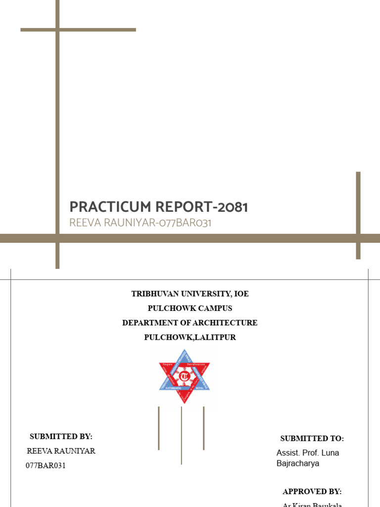 Practicum Report-081 (4) | PDF | Stairs | Architect