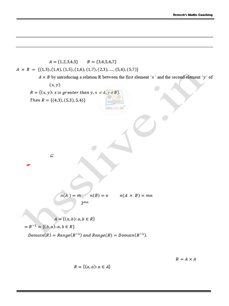 Hsslive_XII_maths_CH1 RELATIONS AND FUNCTIONS | PDF | Function ... Hsslive_XII_maths_CH1 RELATIONS AND FUNCTIONS | PDF | Function ...
