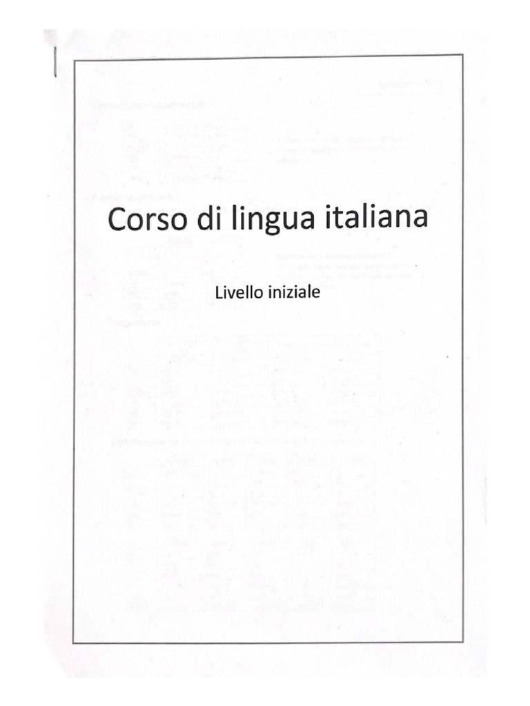 Italian Book | PDF