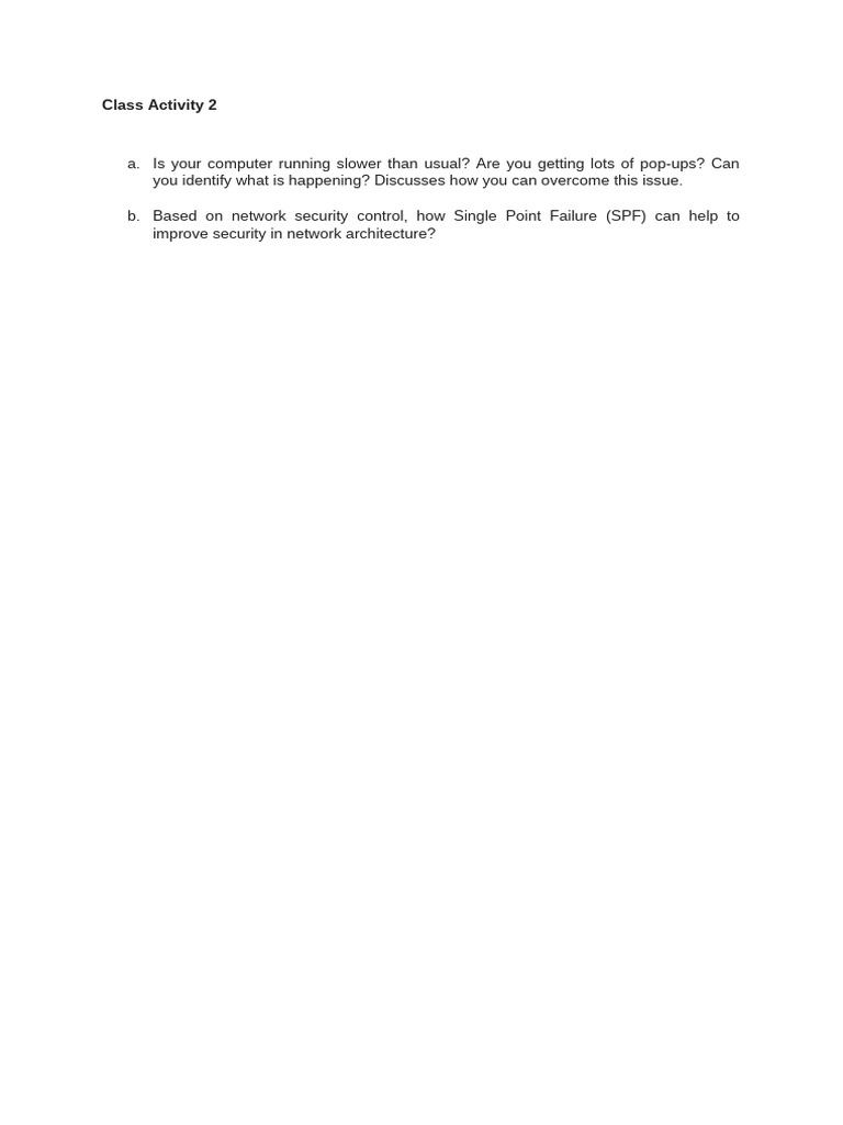 Class Activity 2 | PDF