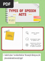 Searle's Classification of Speech Act | PDF | Semiotics | Human Communication