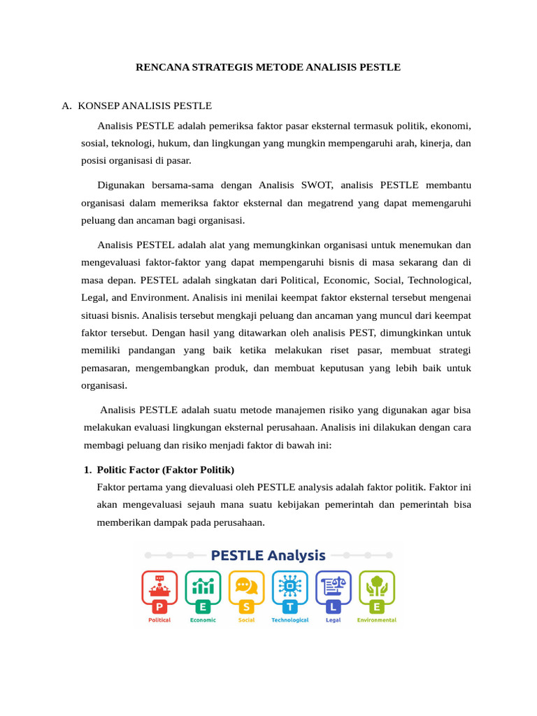 Panduan Analisis PESTLE | PDF
