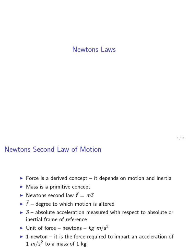 NewtonsLaws | PDF | Force | Angular Momentum