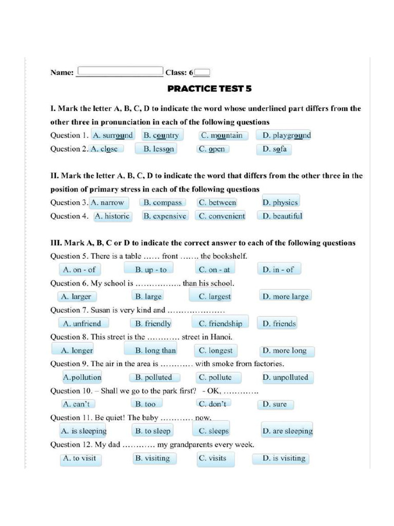 English Practice | PDF