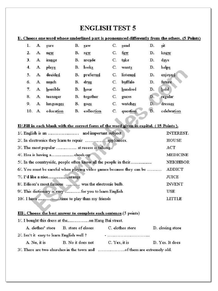 English Practice | PDF