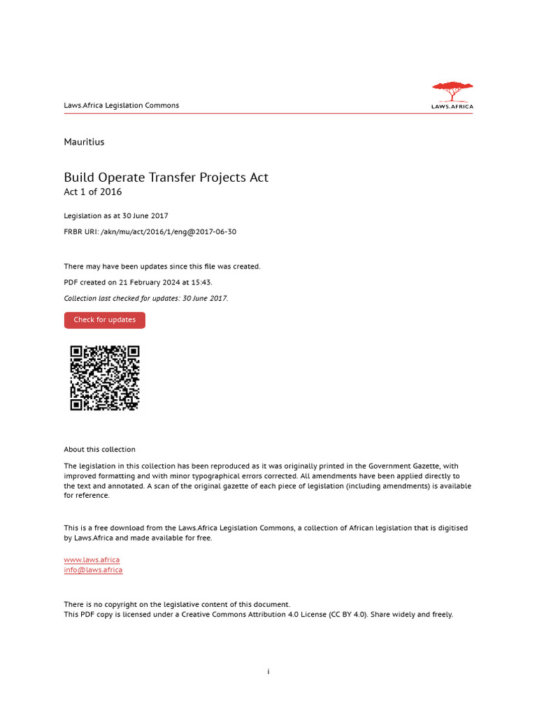 Build Operate Transfer Projects Act | PDF | Request For Proposal | Justice