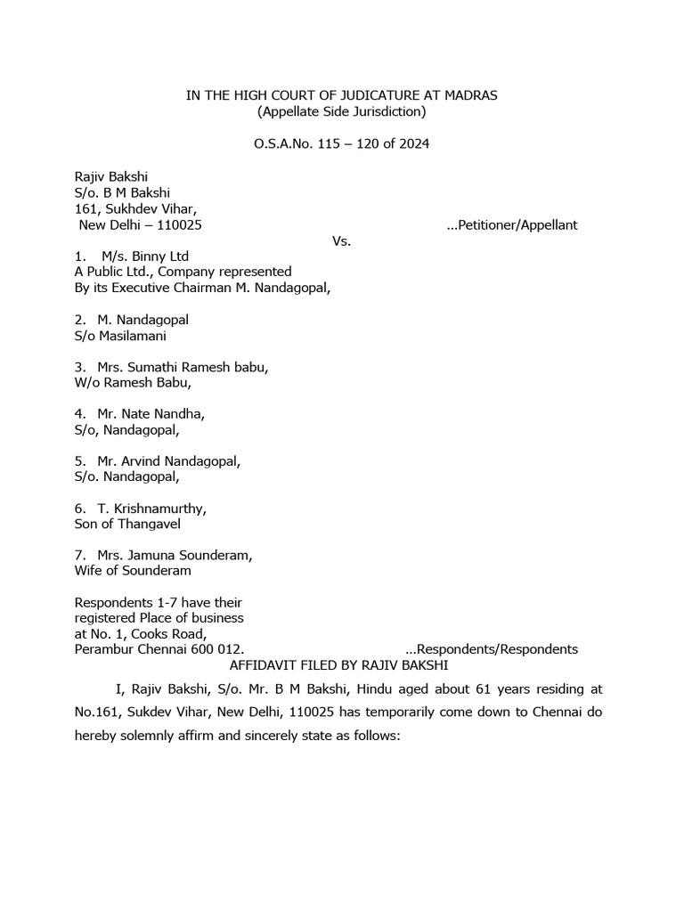 Corporate Board Dispute Appeal | PDF | Injunction | Appeal