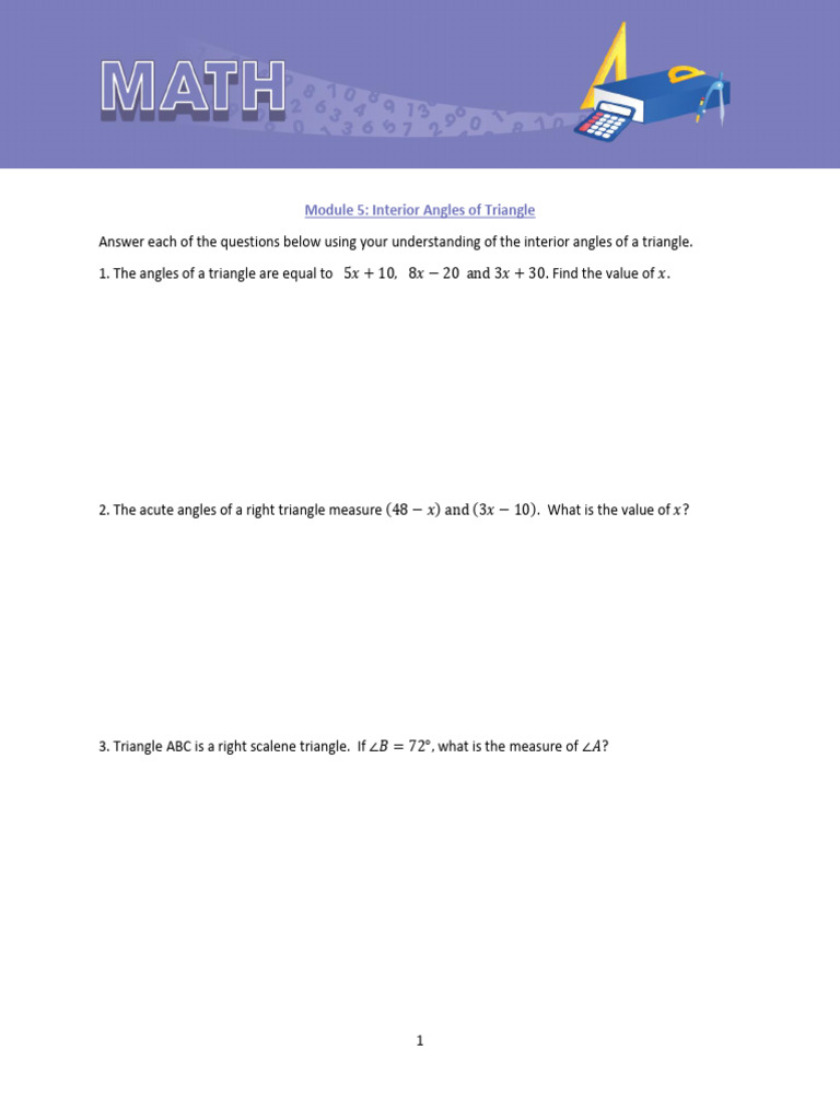 Math8 M5Worksheet3 EditablePDF PDF | PDF